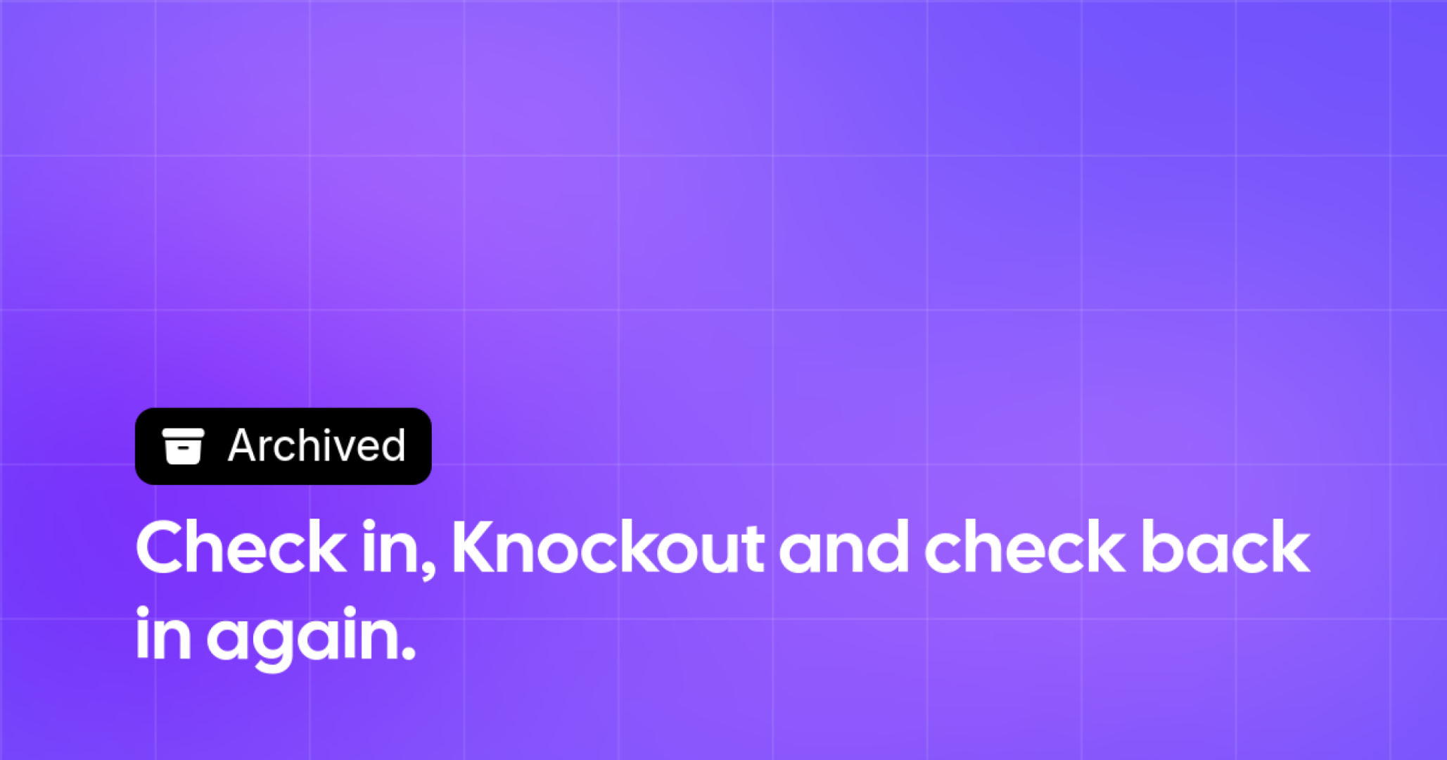 Check in, Knockout and check back in again. | Novogamer
